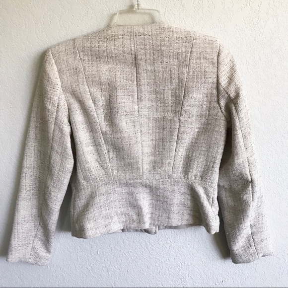 H&M | Jackets & Coats | Nwt Hm Diagonal Zip Jacket W Shoulder Pads 6 ...